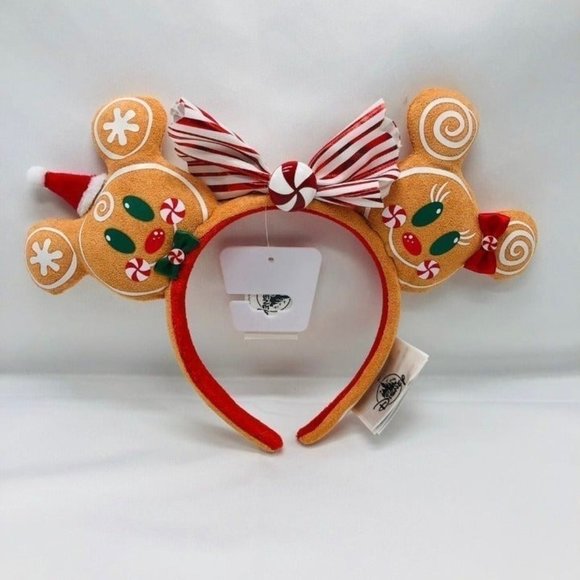 Disney | Accessories | Disney Parks Holiday Mickey Minnie Gingerbread ...